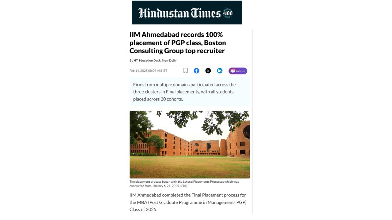 IIMA - Indian Institute of Management Ahmedabad