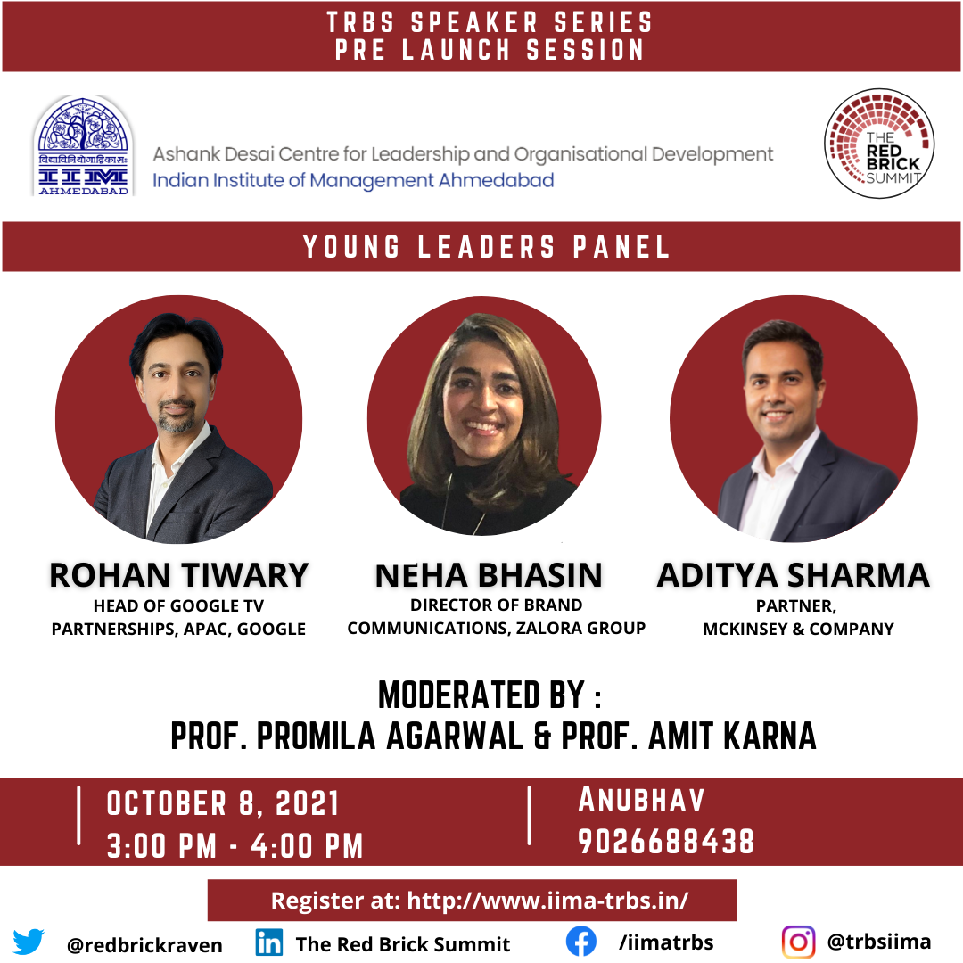 The panel discussion on “Young Leaders” | IIMA